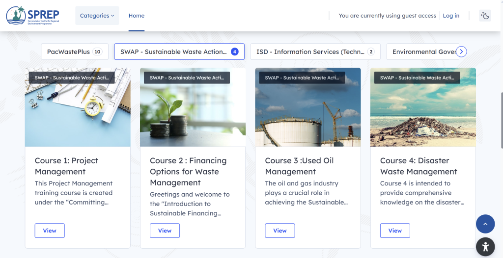 Waste Management and Pollution training courses go live on SPREP e-learning platform | Pacific ...
